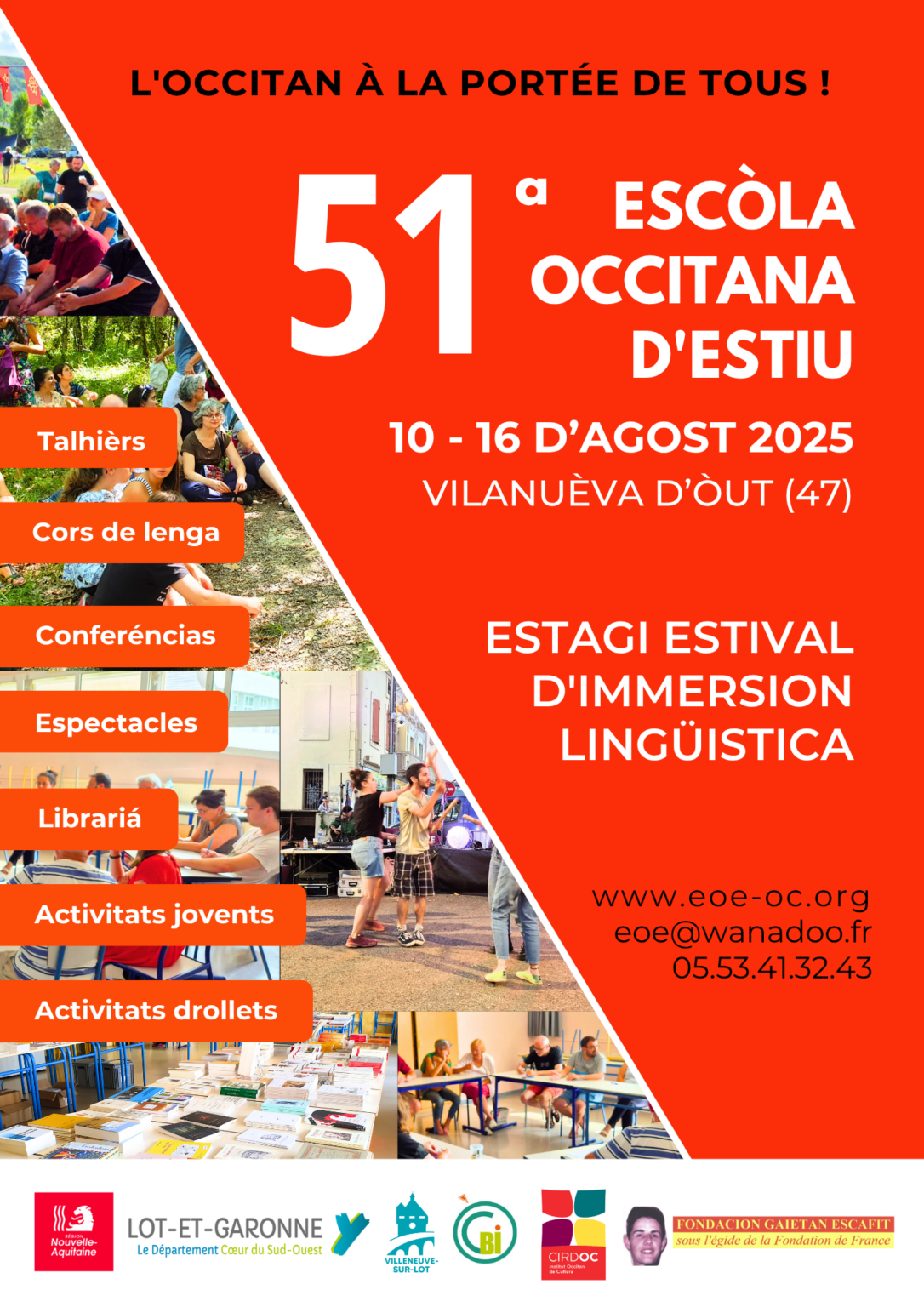 Inscriptions EOE 2025 ouvertes ! – Escòla Occitana d'Estiu